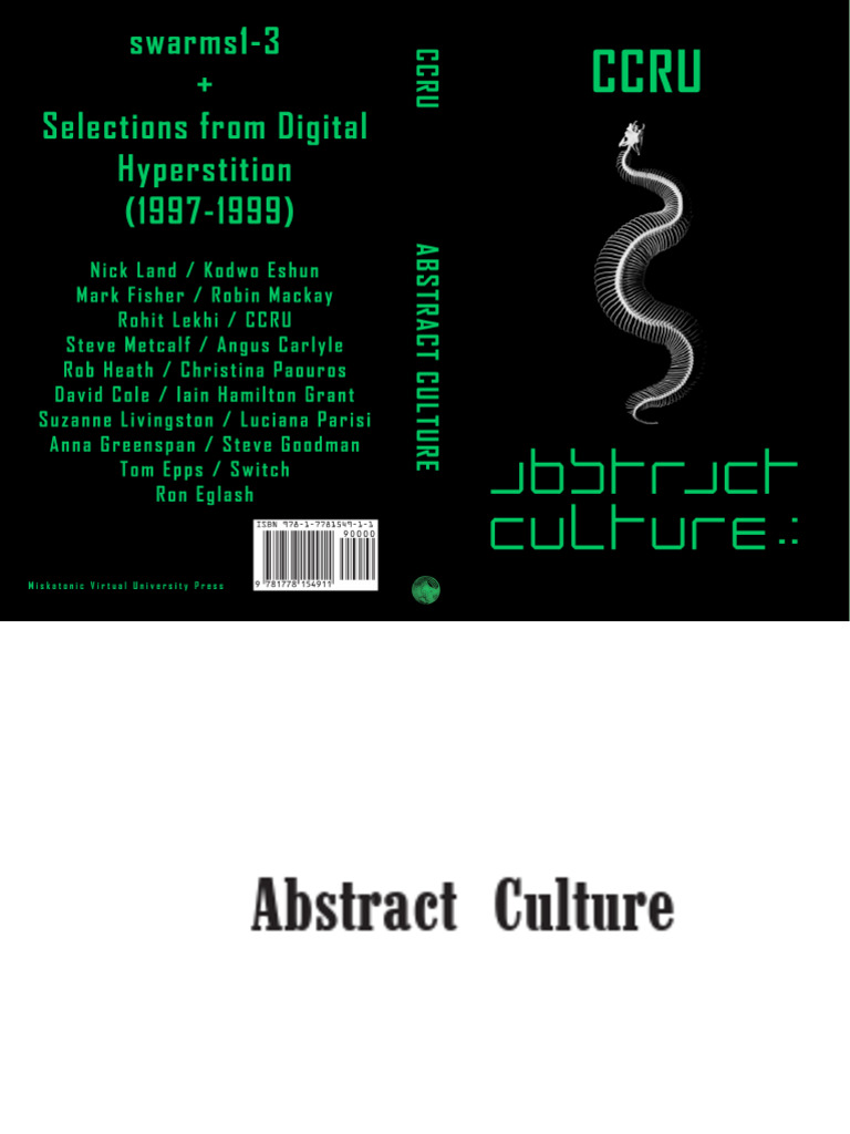 CCRU - Abstract Culture (Swarms 1-3) + Selections From Digital Hyperstition (2024, Miskatonic ...