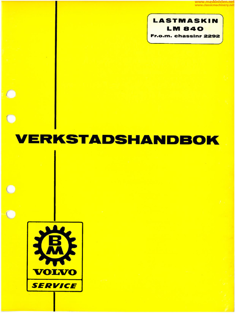 Bm-Volvo Lm840 Service Sec Wat | PDF