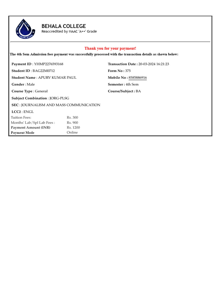 Apurv Kumar Paul (The Working Journalists Act) | PDF