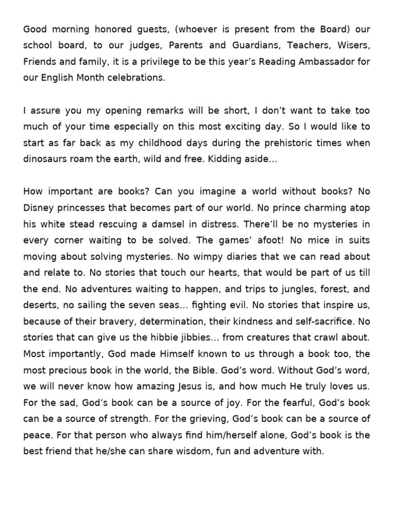 Embrace Reading: Infinite Possibilities | PDF