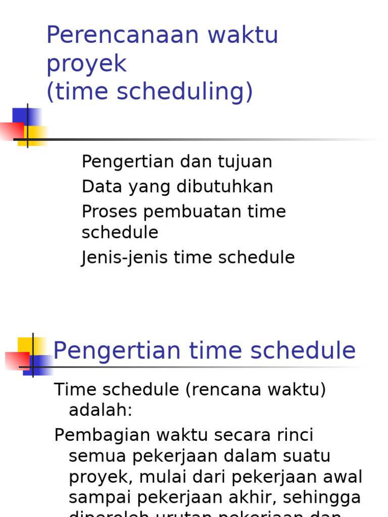 Pertemuan Ke 4 - Manajemen Waktu CPM-PDM | PDF