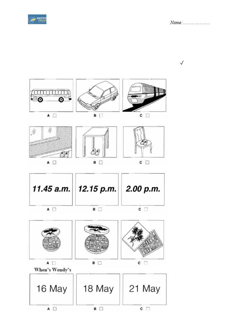Monthly English Test Practice Worksheet | PDF | Linguistics | Grammar