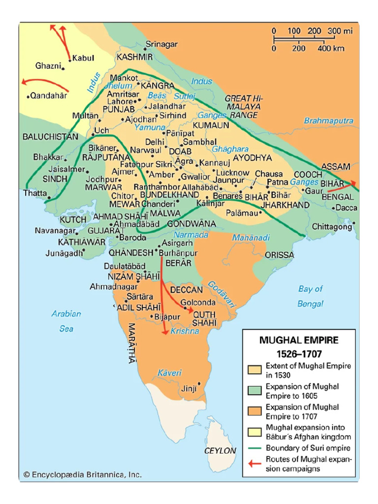 Mughal Dynasty - Map, Rulers, Decline, & Facts - Britannica | PDF