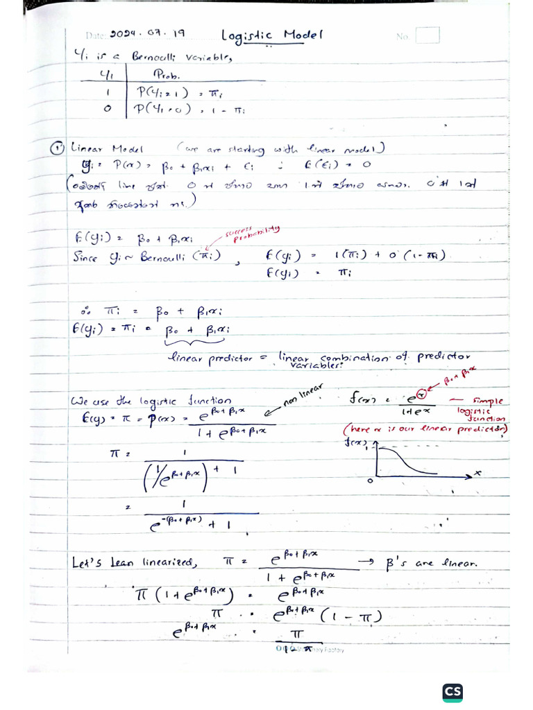 Logistic Note | PDF