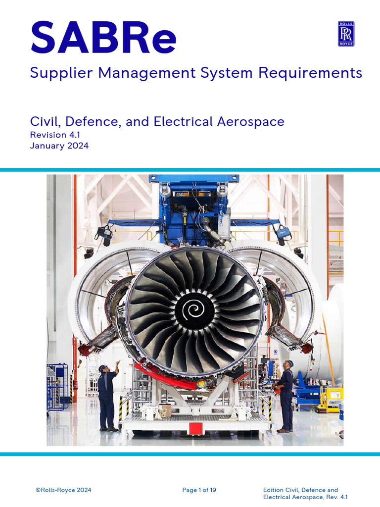 SABRe Civ Def Elec Aerospace Rev 4.1 Rolls Royce | PDF | Supply Chain ...