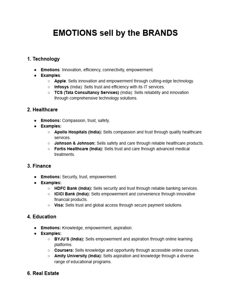 Emotions Sell by The Brands | PDF | Horoscope