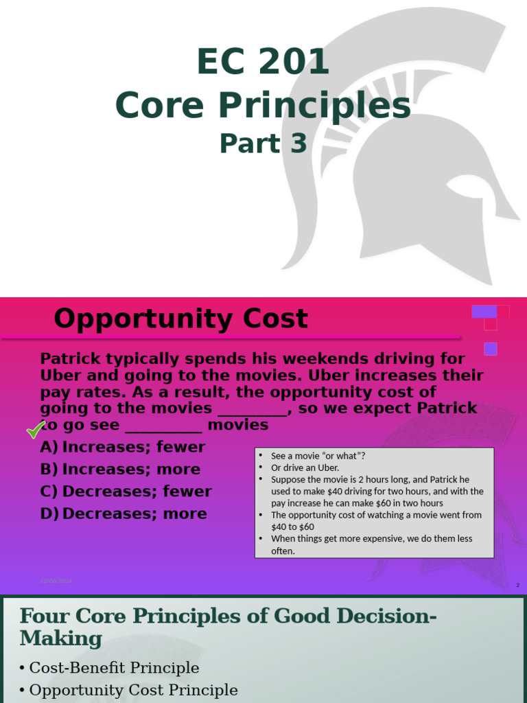 03 - Core Principles 3 | PDF | Cost–Benefit Analysis | Marginal Utility