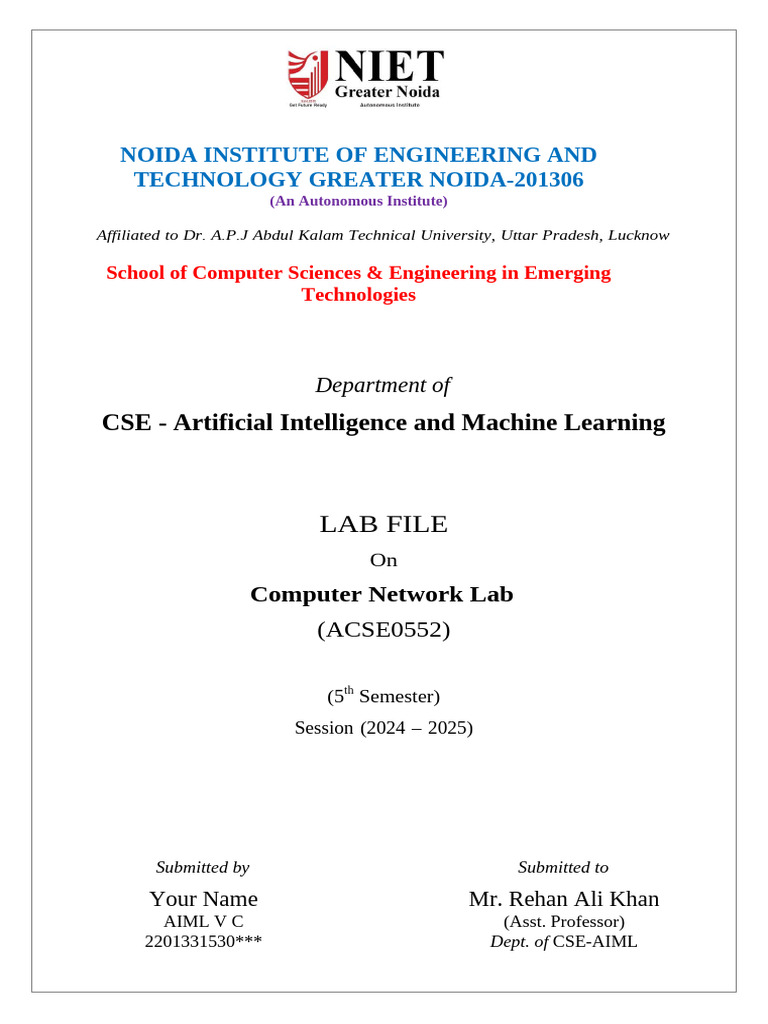 Computer Network Lab Guide | PDF | Computer Network | Ethernet