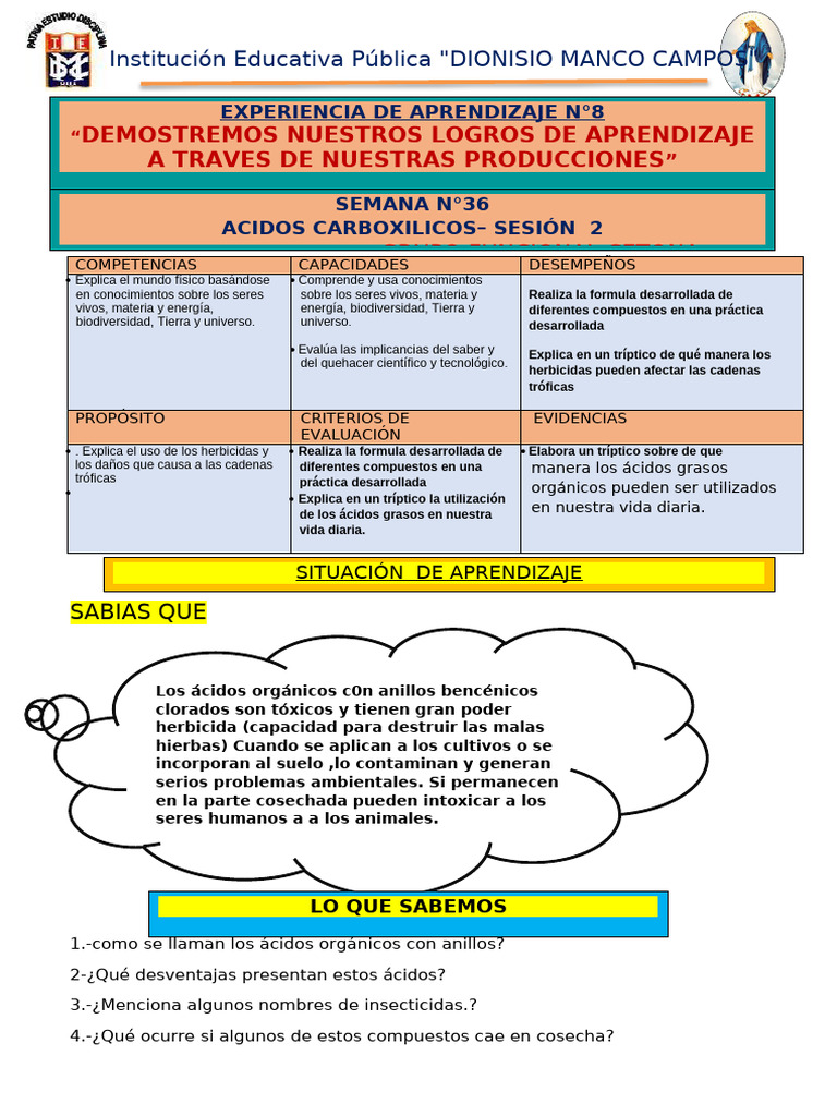 Efectos Tóxicos de Ácidos Orgánicos | PDF | Ácido carboxílico | Ácido