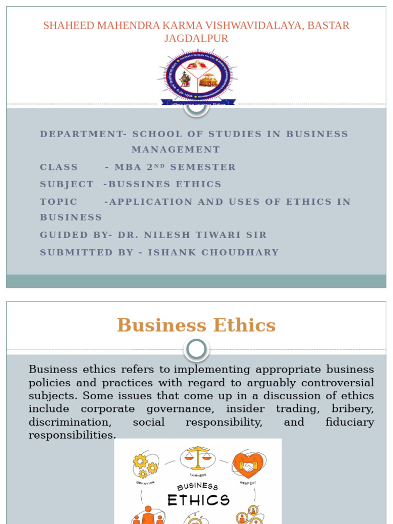 Business Ethics | PDF | Business Ethics | Integrity