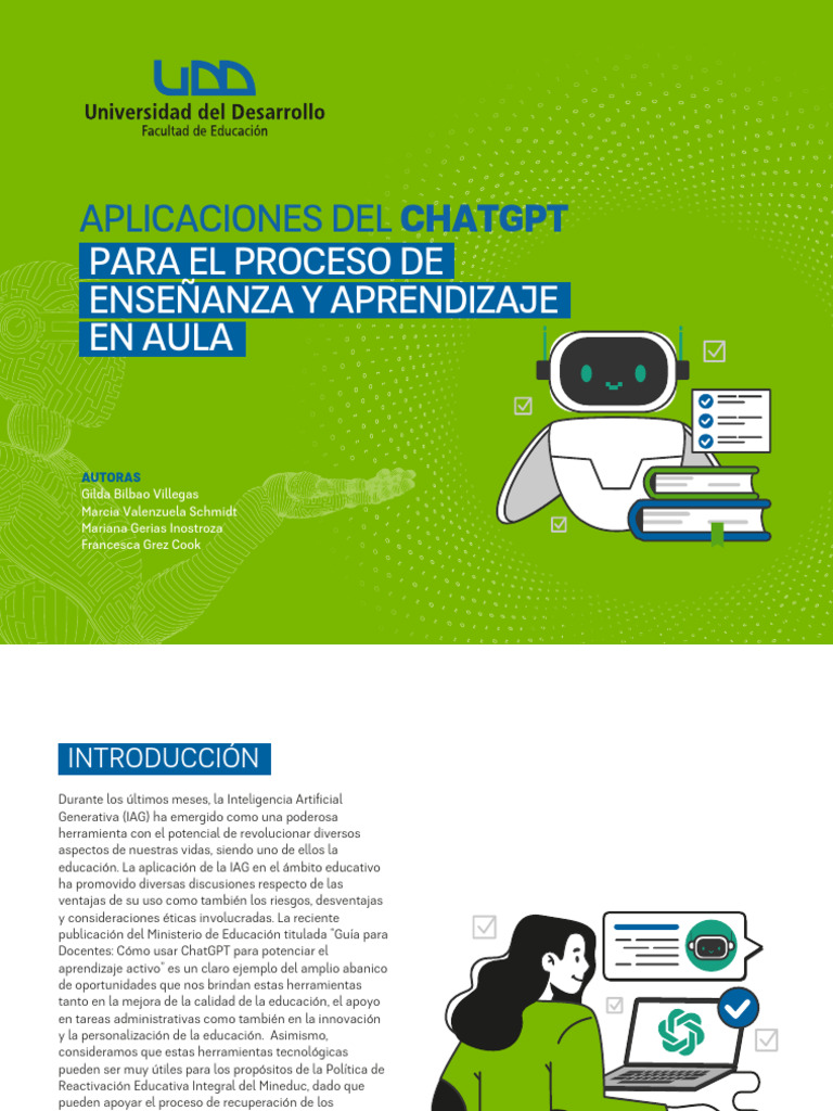 Aplicaciones de ChatGPT en Educación | PDF