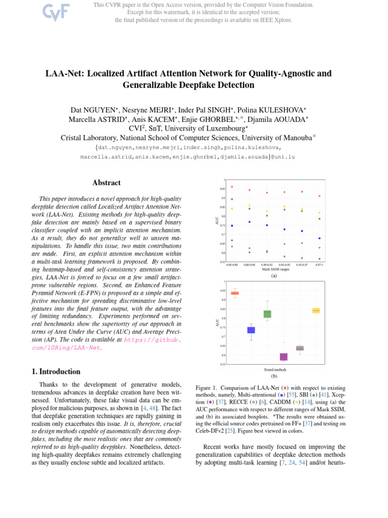 Nguyen LAA-Net Localized Artifact Attention Network For Quality-Agnostic and Generalizable ...