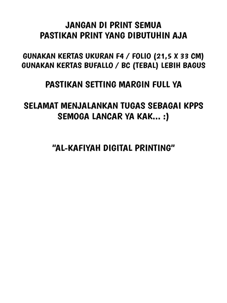 Dulu File Ini - Full Desain Kelengkapan Tps - Cetak Ukuran f4-1 | PDF