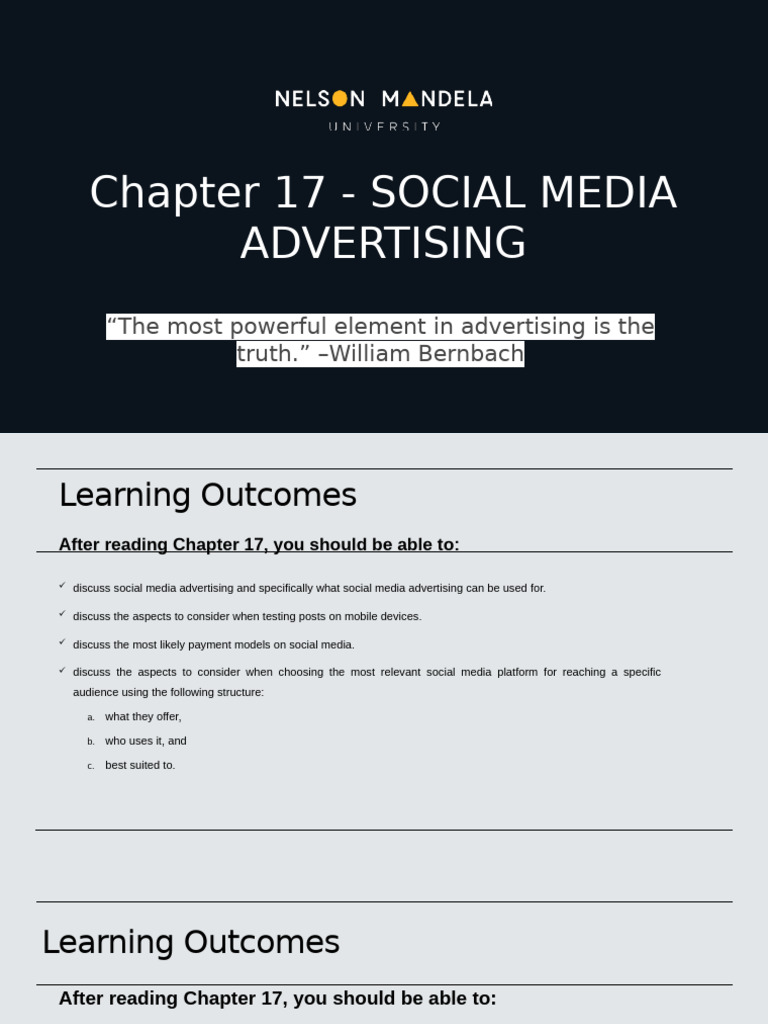 Chapter 17 SOCIAL MEDIA ADVERTISING | PDF | Social Media | Popular ...