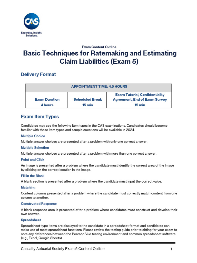 Actuarial Exam 5 Study Guide | PDF | Insurance | Actuary