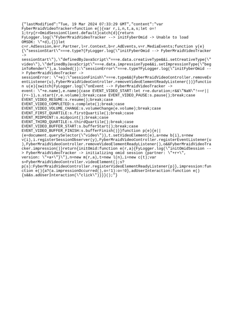 Omsdk Mraid Video Tracker | PDF