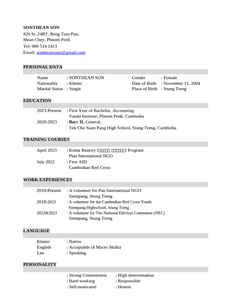 Job Application STS | PDF