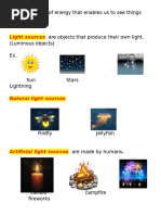 Luminous vs Non-Luminous Objects Explained | PDF | Light ...