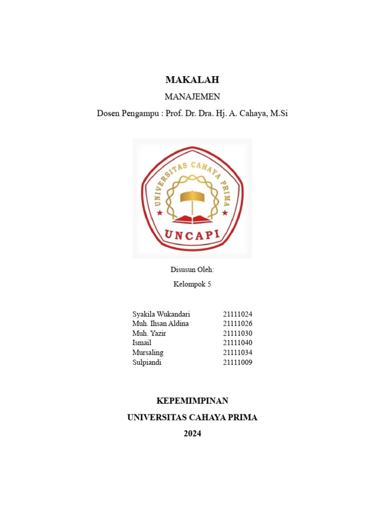 Makalah Manajemen | PDF
