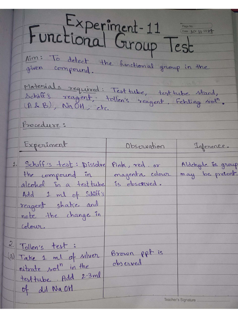 Experiment 11 Functional GRP Test | PDF