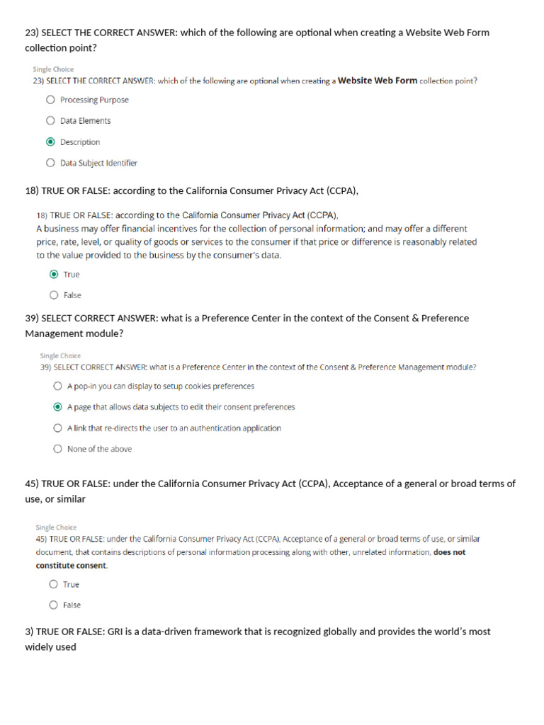 Consent and Preference Management | PDF | Performance Indicator | Risk
