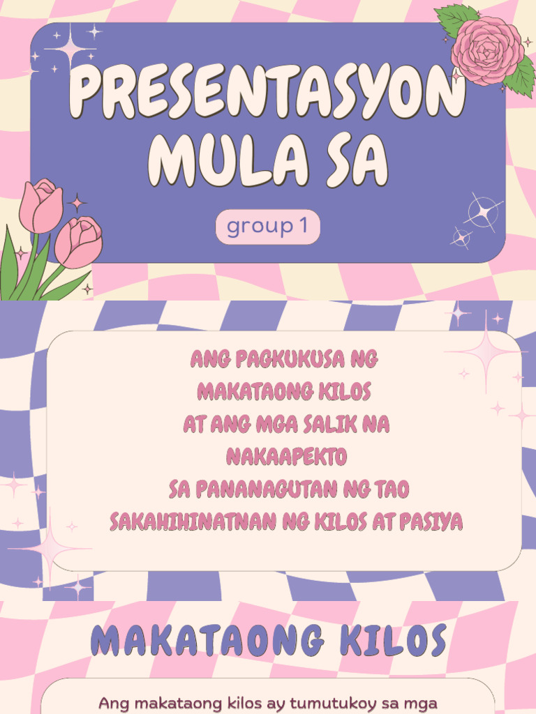 Pink Purple Girly Group Presentation | PDF