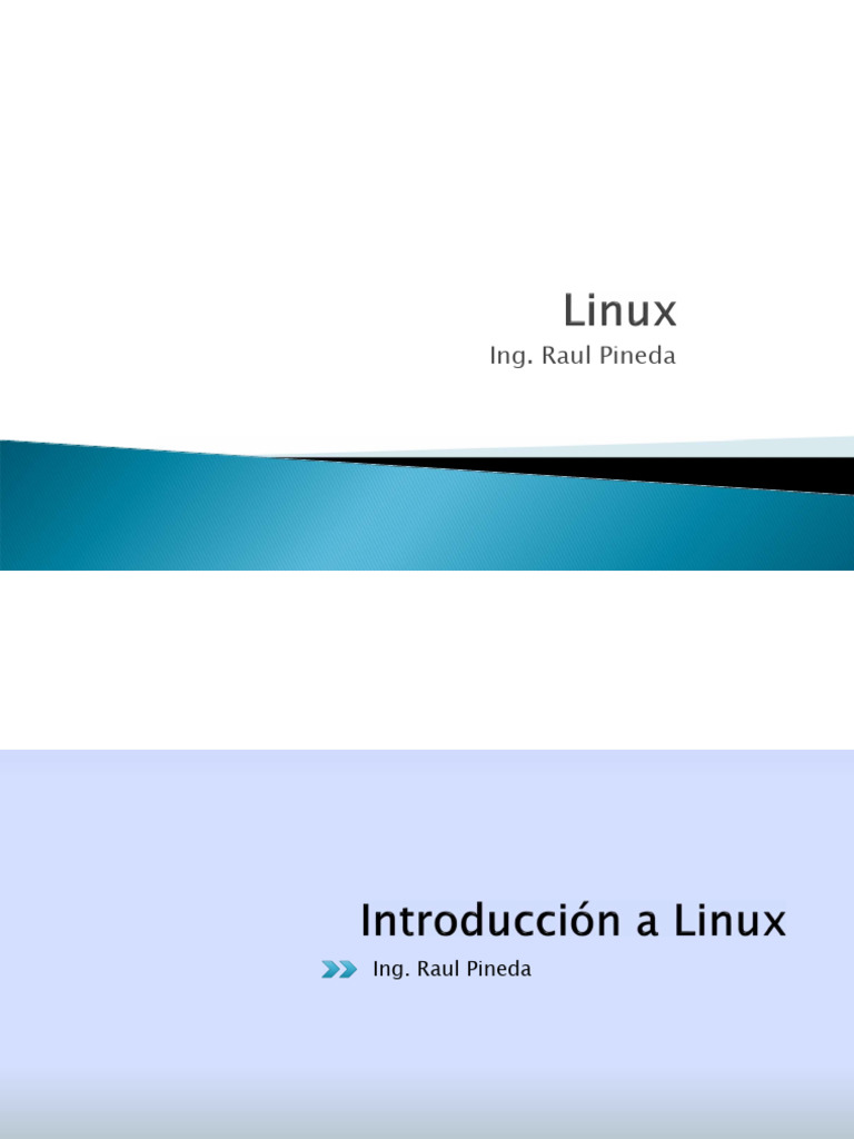 Clase No.1 - Introduccion A Linux v1.0 (Ing. Raul Pineda) | PDF | Ñu | Unix