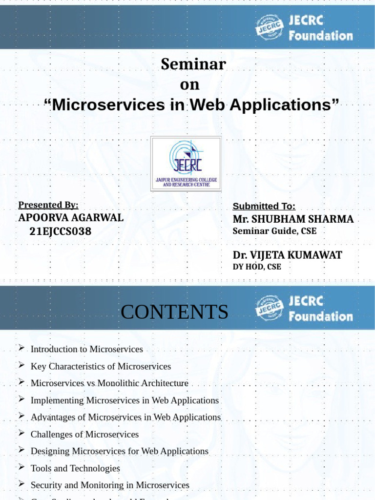 Apoorva 7th Sem Seminar | PDF | Computer Science | Software