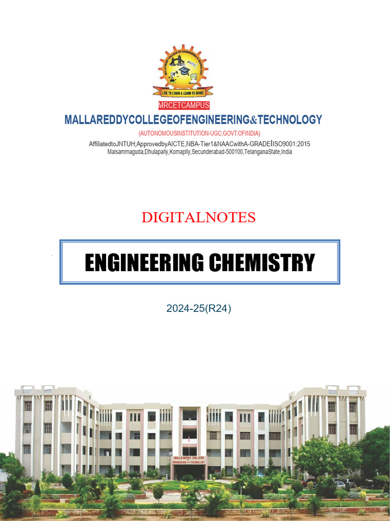 Engineering Chemistry Course Overview | PDF | Ion Exchange ...