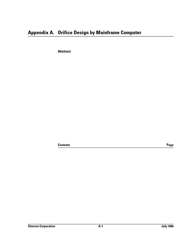 Appendix A Orifice Design Program | PDF | Flow Measurement | Mechanical Engineering