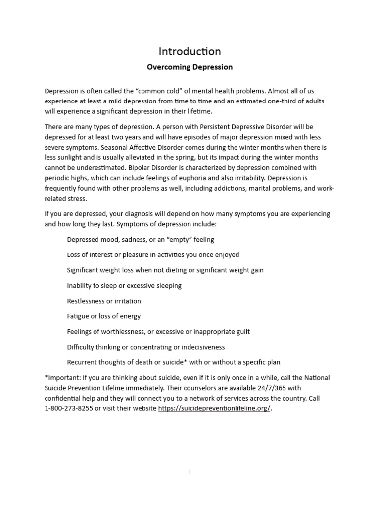 Monday - Reading Understanding Depression | PDF