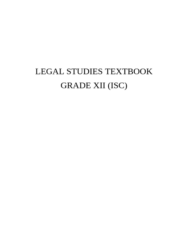 Legal Studies Textbook | PDF | Mens Rea | Tort