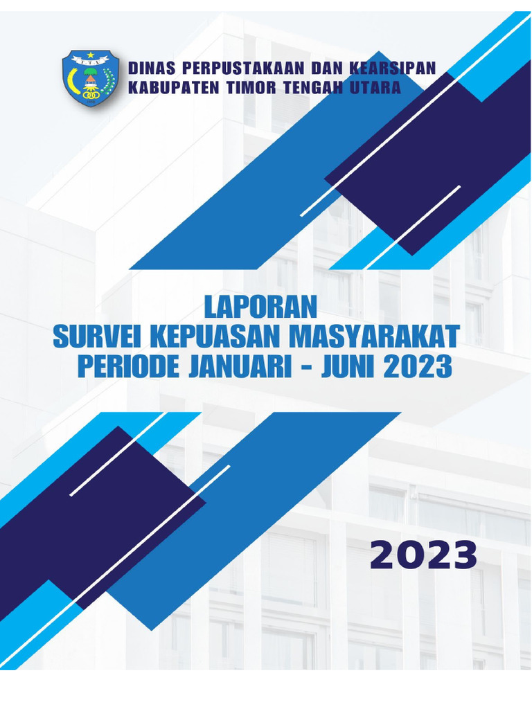Contoh Laporan SKM Dinas Perpus Yang Bisa Dijadikan Rujukan | PDF