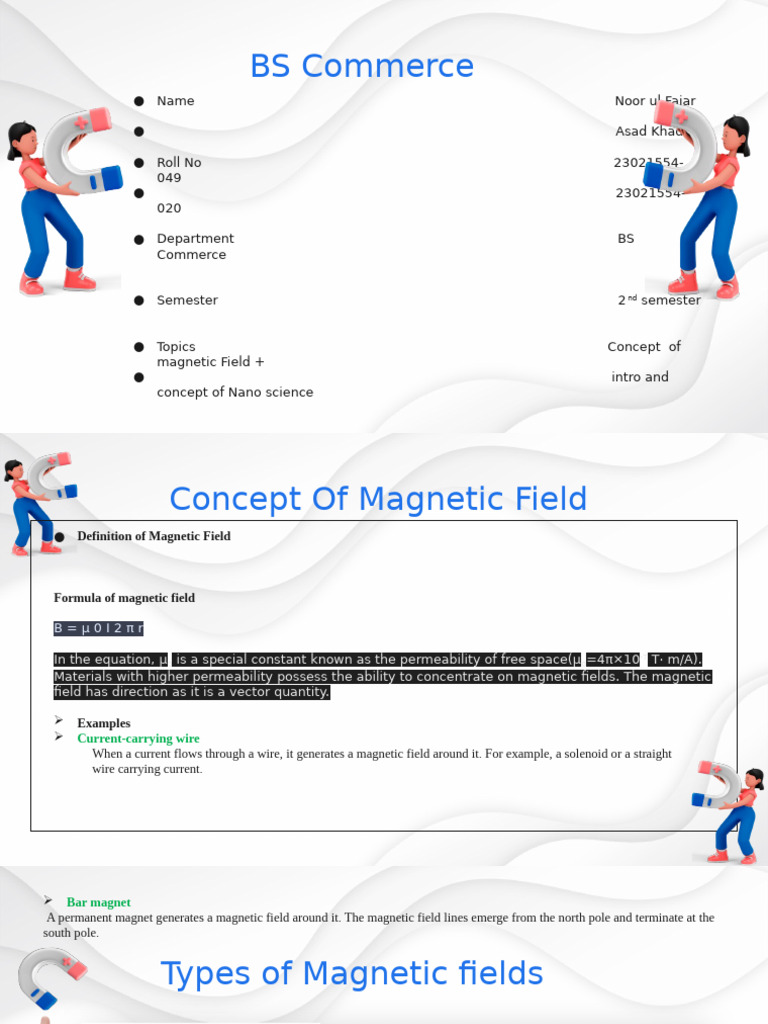 BS Commerce | PDF | Magnetic Field | Nanotechnology