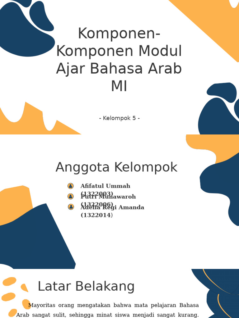 Komponen-Komponen Modul Ajar Kel.5 | PDF