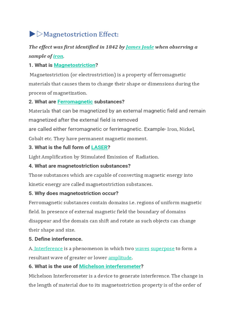 Viva question | PDF | Interferometry | Light