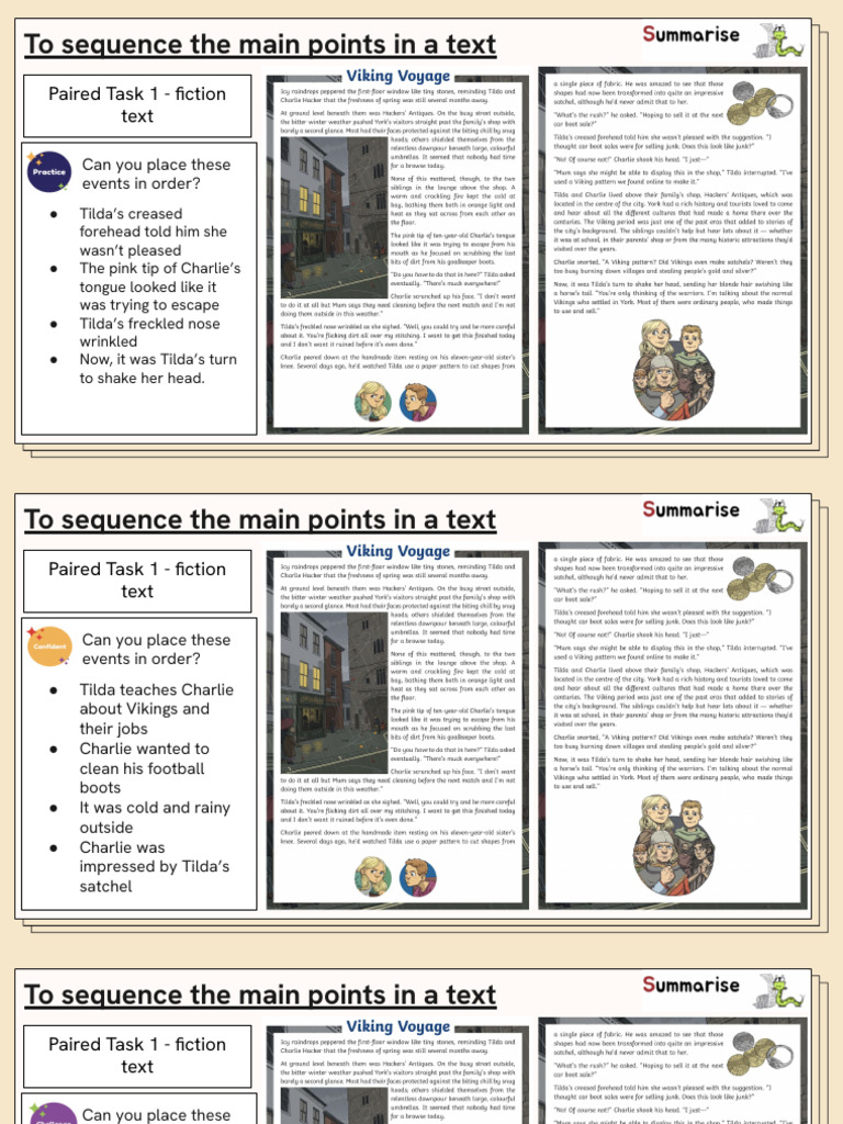 Sequencing Tasks for Students | PDF