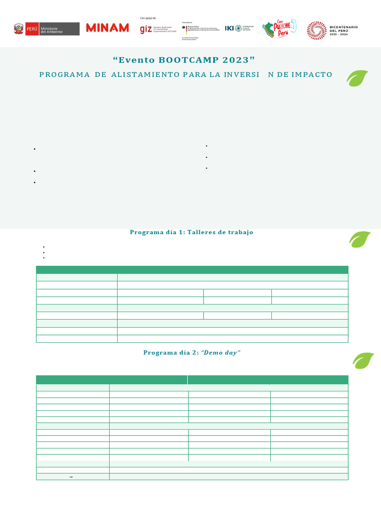 Programa Bootcamp | PDF