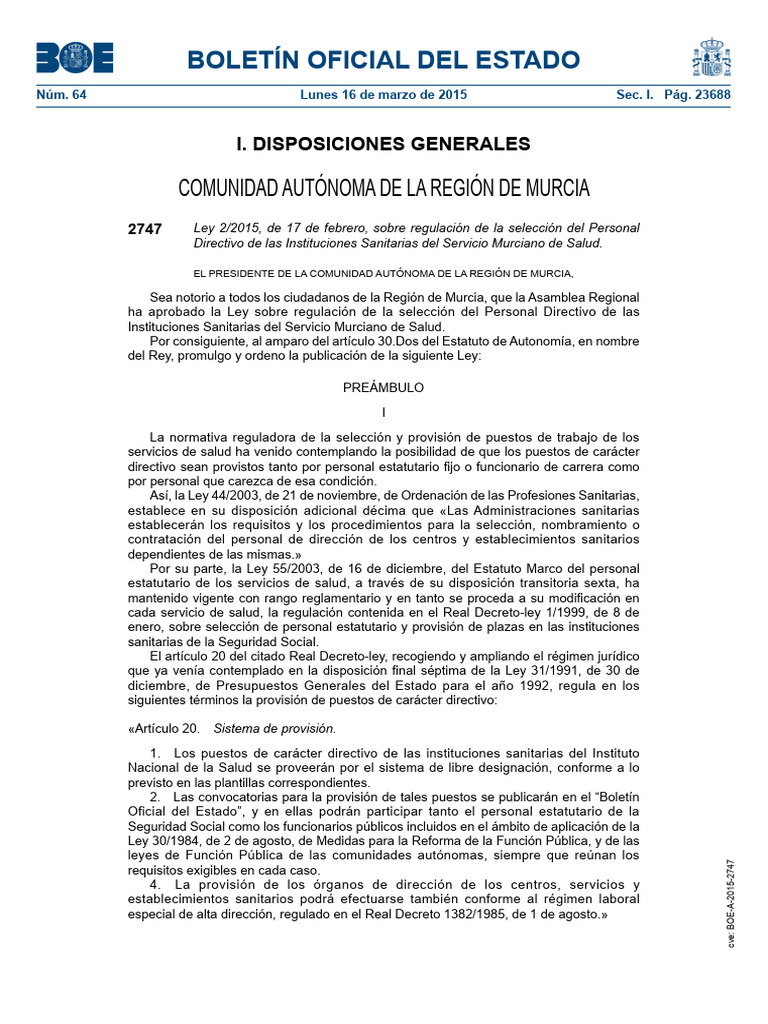 BOE-A-2015-2747 | PDF | Derecho laboral | Gobierno