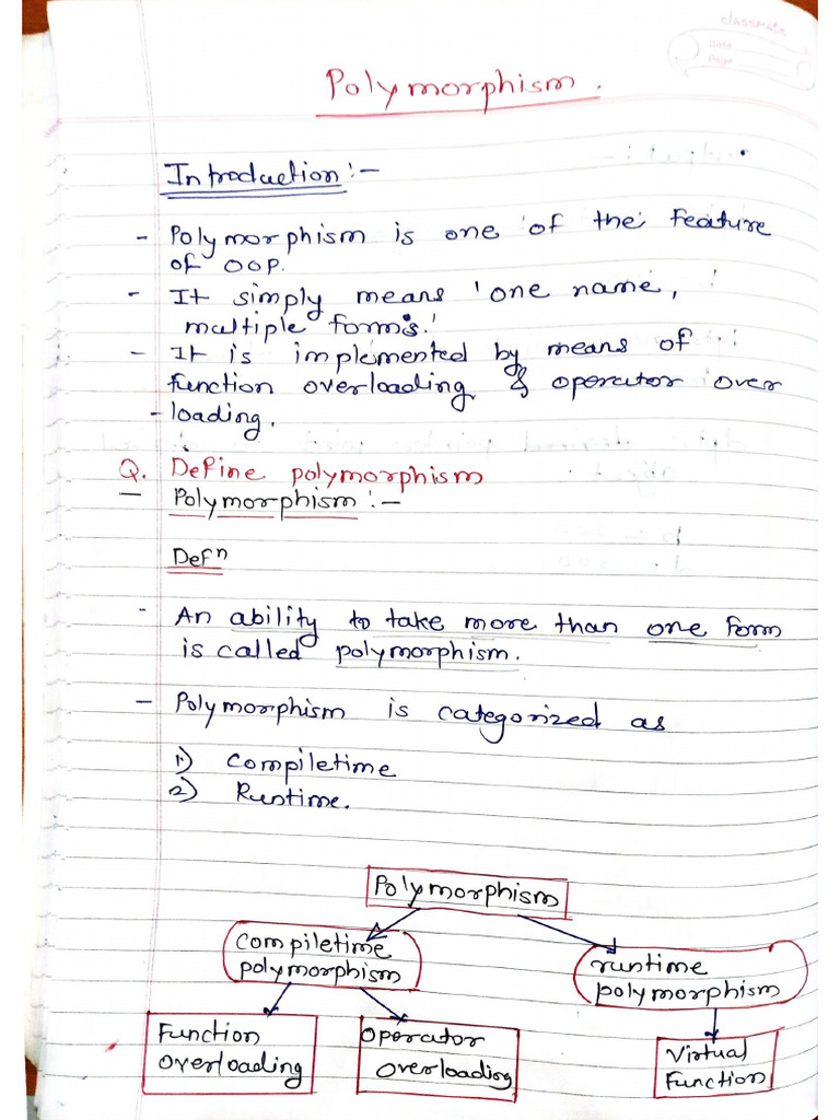 Chapter 4 Polymorphism | PDF