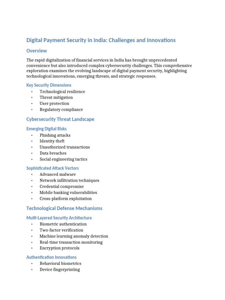 Digital Payment Security | PDF