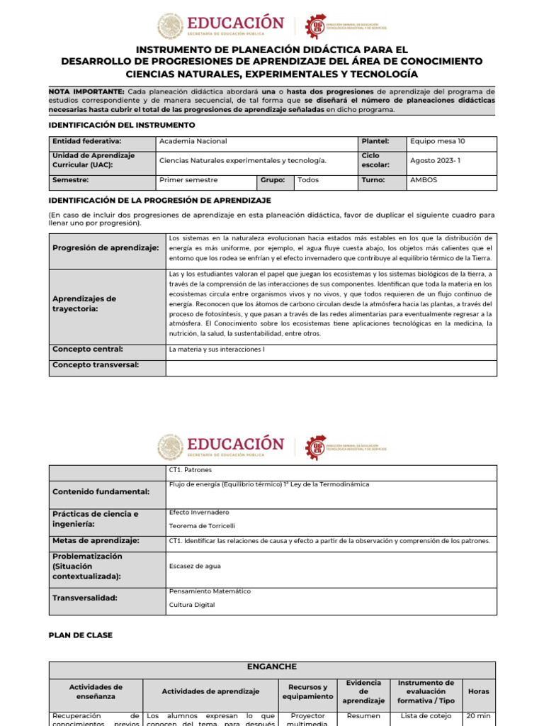 CN01-progresion 13 | PDF | Aprendizaje | Evaluación