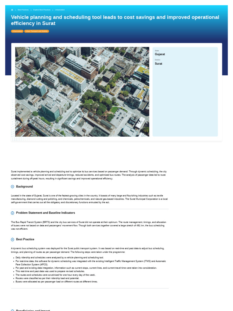 Vehicle Planning and Scheduling Tool Leads To Cost Savings and Improved ...