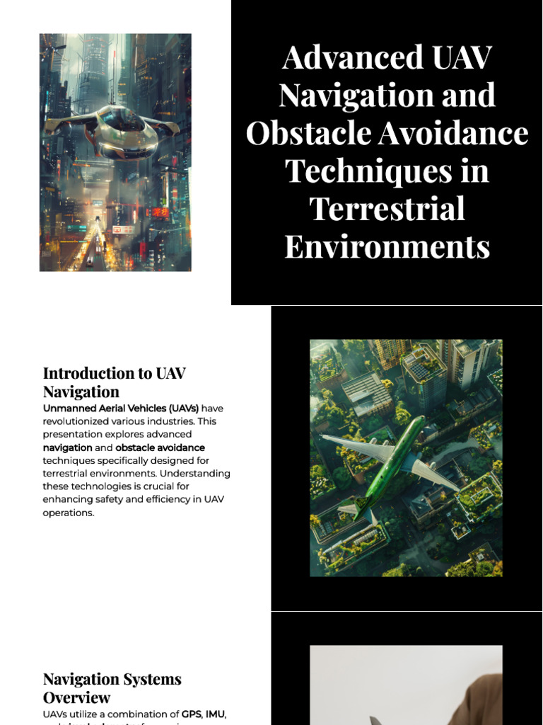 Slidesgo Advanced Uav Navigation and Obstacle Avoidance Techniques in ...