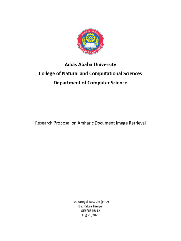 Amharic Document Image Retrieval | PDF | Search Engine Indexing | Information Retrieval
