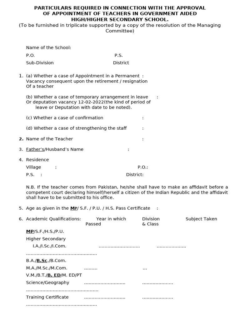 Approval Form Fill-Up | PDF