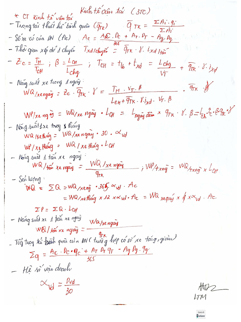 Bài tập Kte Vtai | PDF