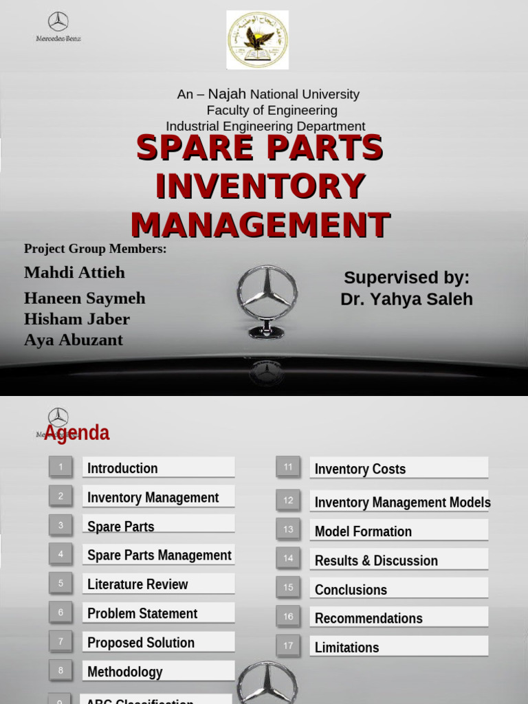 Spare Parts Inventory Management Guide | PDF | Inventory | Forecasting