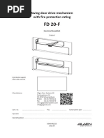 FD20 - Operator Manual | PDF | Door | Menu (Computing)
