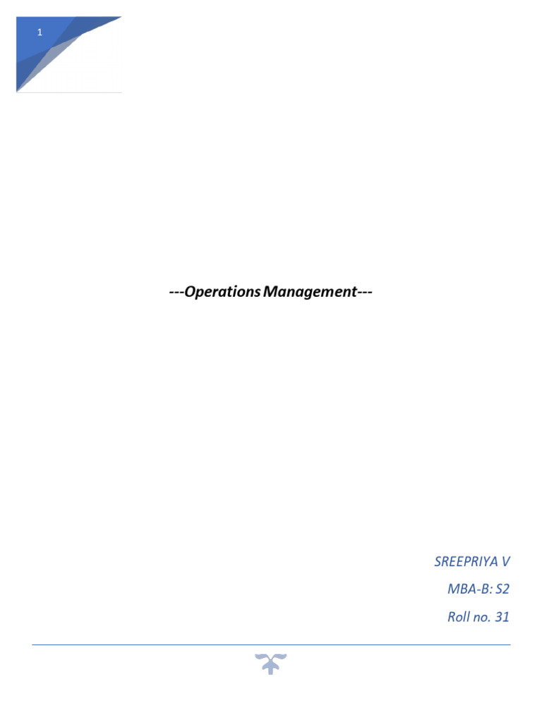 Om Assignment | PDF | Dell | Six Sigma